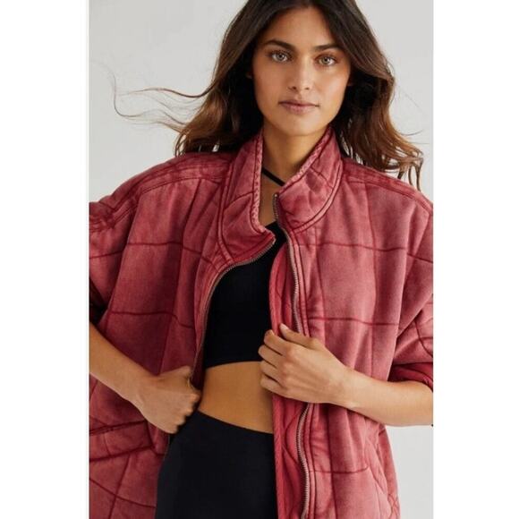 Free People | Jackets & Coats | Free People Dolman Quilted Knit Jacket ...